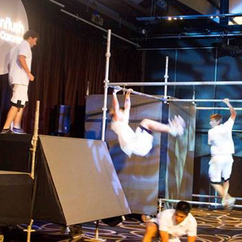 Specialised Scaffolding - Jump Squad Parkour Scaffolding Exhibition