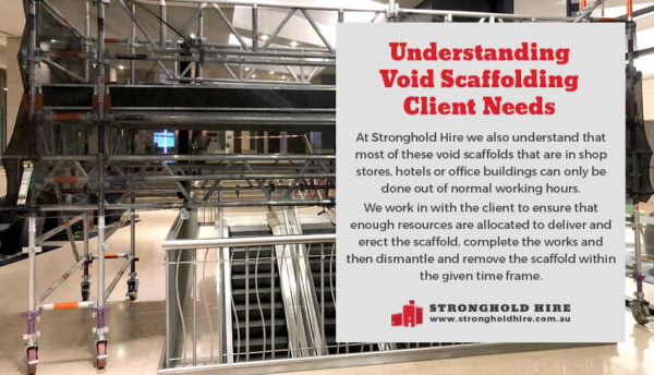 Void Scaffolds for Stairs and Escalators | Stronghold Scaffolding Hire