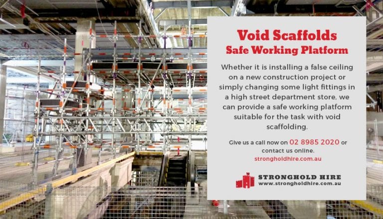 Void Scaffolds for Stairs and Escalators | Stronghold Scaffolding Hire