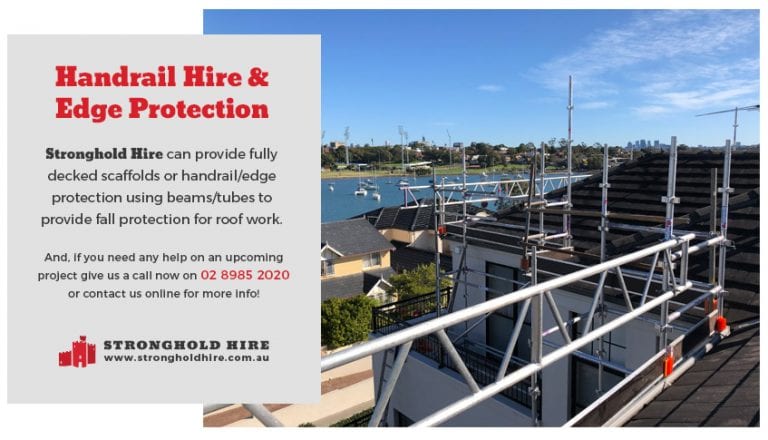Roof Scaffolding and Handrail Hire | Stronghold Hire Sydney
