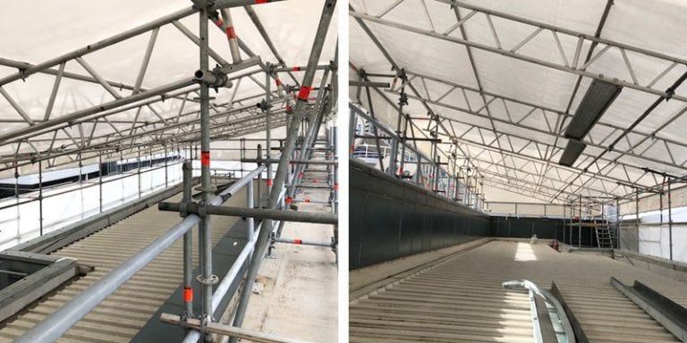 ABC Studios Ultimo – Shrinkwrap for Weather Protection | Stronghold Hire