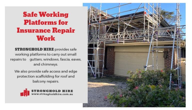 Scaffolding for Insurance Repair Work | Stronghold Scaffold Hire Sydney