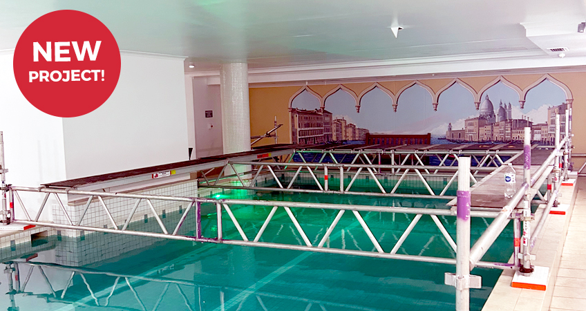 Aluminium Scaffold - Indoor Swimming Pool, Pyrmont